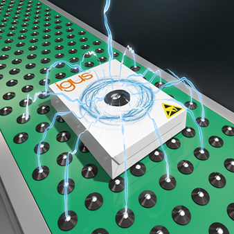 Electrostatically dissipative: igus polymer ball transfer units ensure ...